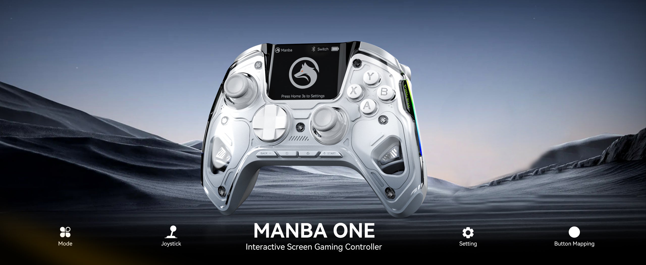 Manba One Wireless Controller - Gaming controller with screen – MANBA Gaming