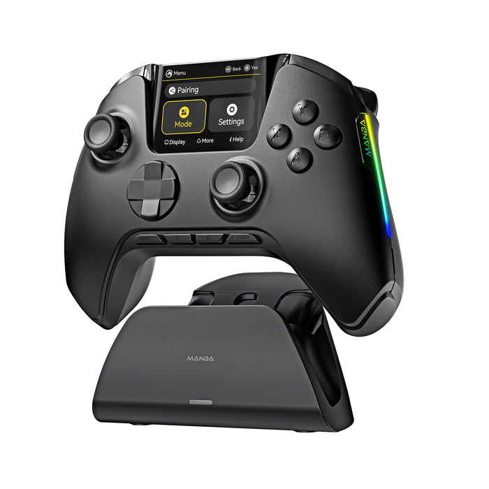 Manba One Wireless Controller - PC Gaming controller with screen ...