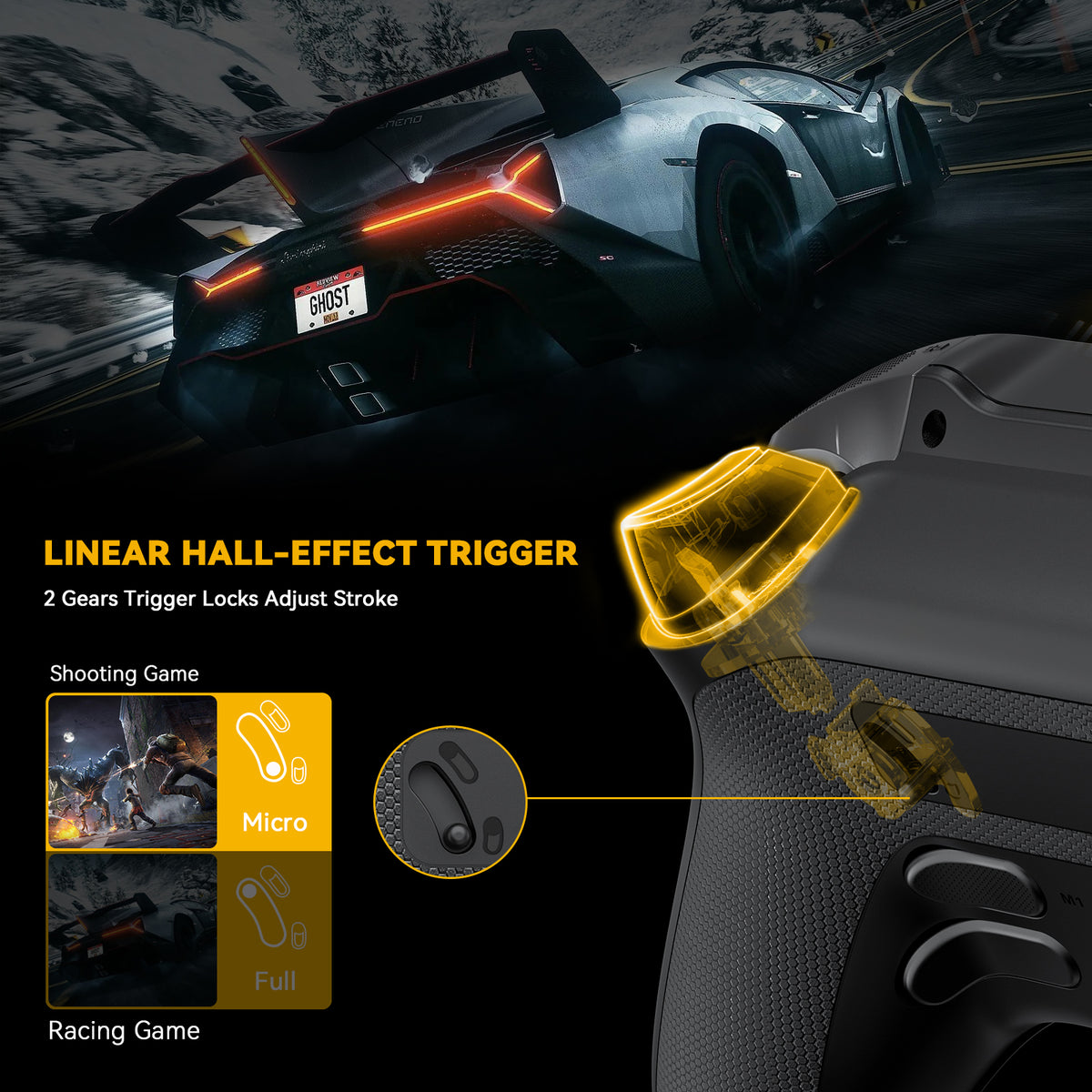 Manba One Wireless Controller - Gaming controller with screen – MANBA ...