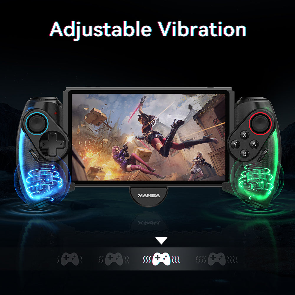 MANBA SW777 LED Switch Joycons (Black) – MANBA Gaming