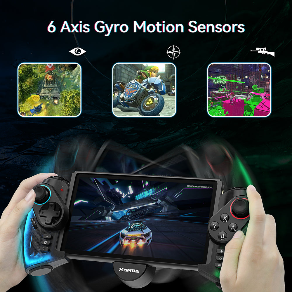 MANBA SW777 LED Switch Joycons (Black) – MANBA Gaming